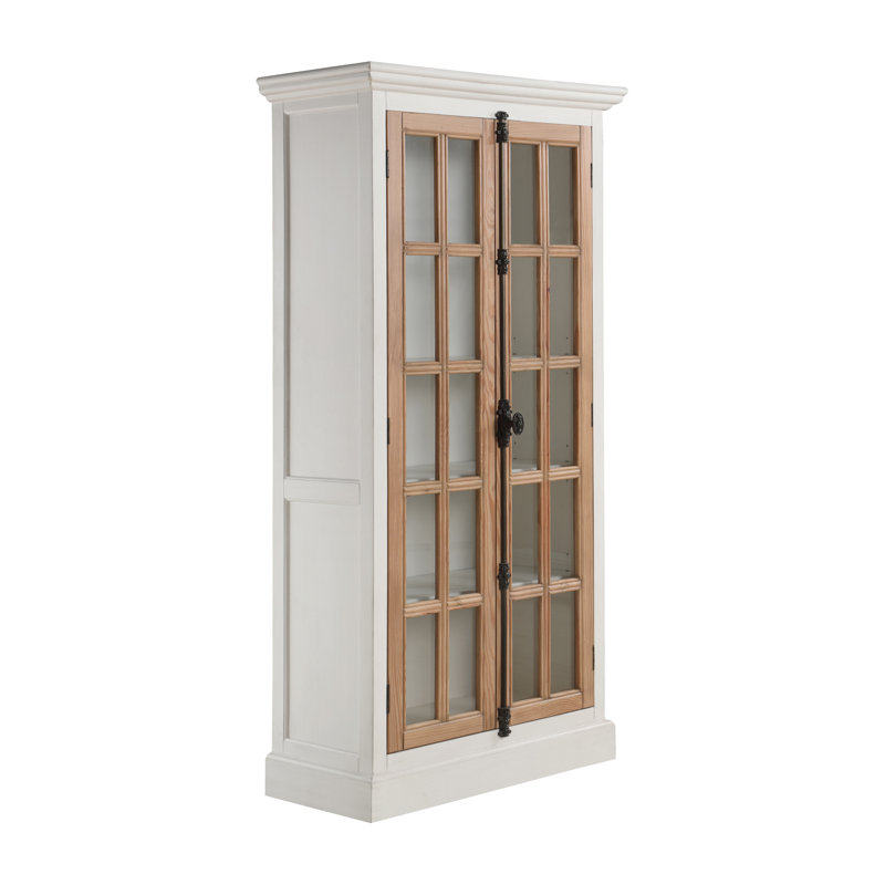 Two tone curio cabinet store
